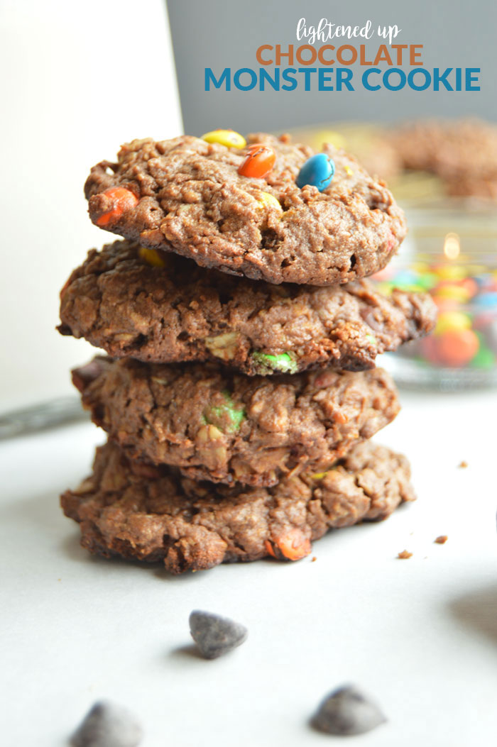 Lightened-Up Chocolate Monster Cookie - Afitcado